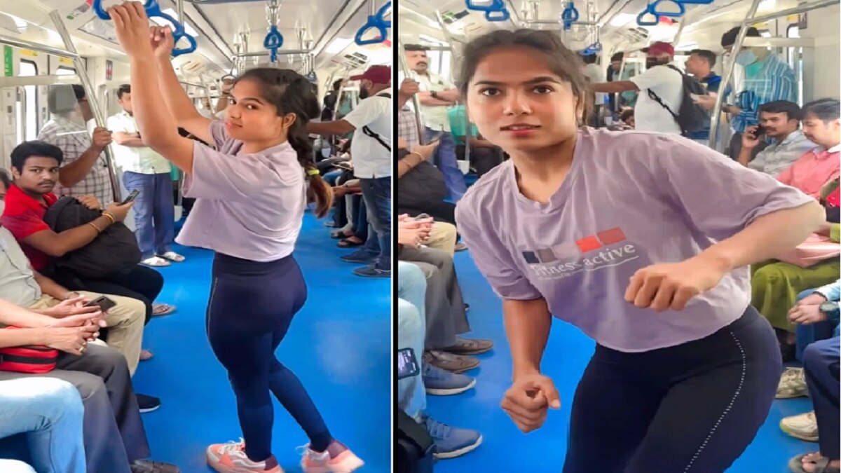 नाच-गाना और झगड़े के बाद Delhi Metro में ऐसी हरकत, लड़की का VIDEO वायरल - Delhi metro girl stunt ...