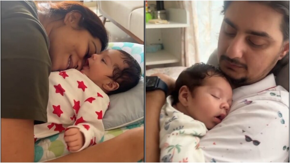 3 महीने का हुआ बेटा, गोद में लेकर रो पड़ी एक्ट्रेस, पिता ने सुनाई लोरी ...