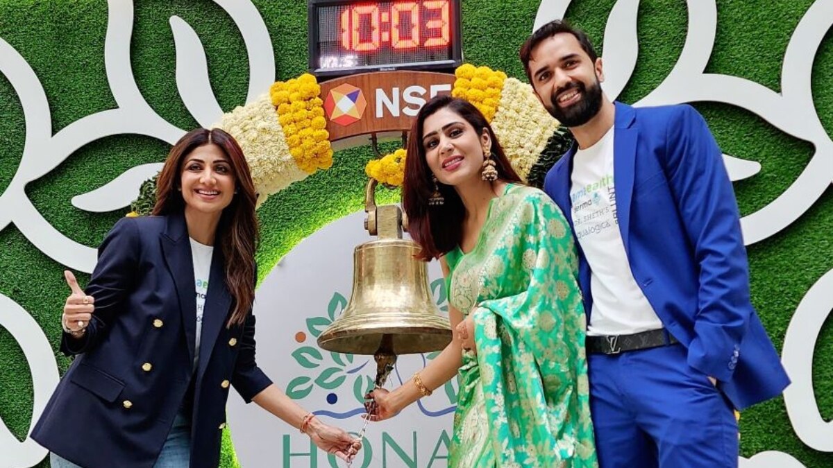 शिल्पा शेट्टी ने बजाई NSE की घंटी... ये बिजनेसमैन कपल भी साथ - Shilpa ...