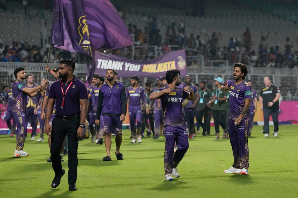 KKR's lap of honour at Eden Gardens